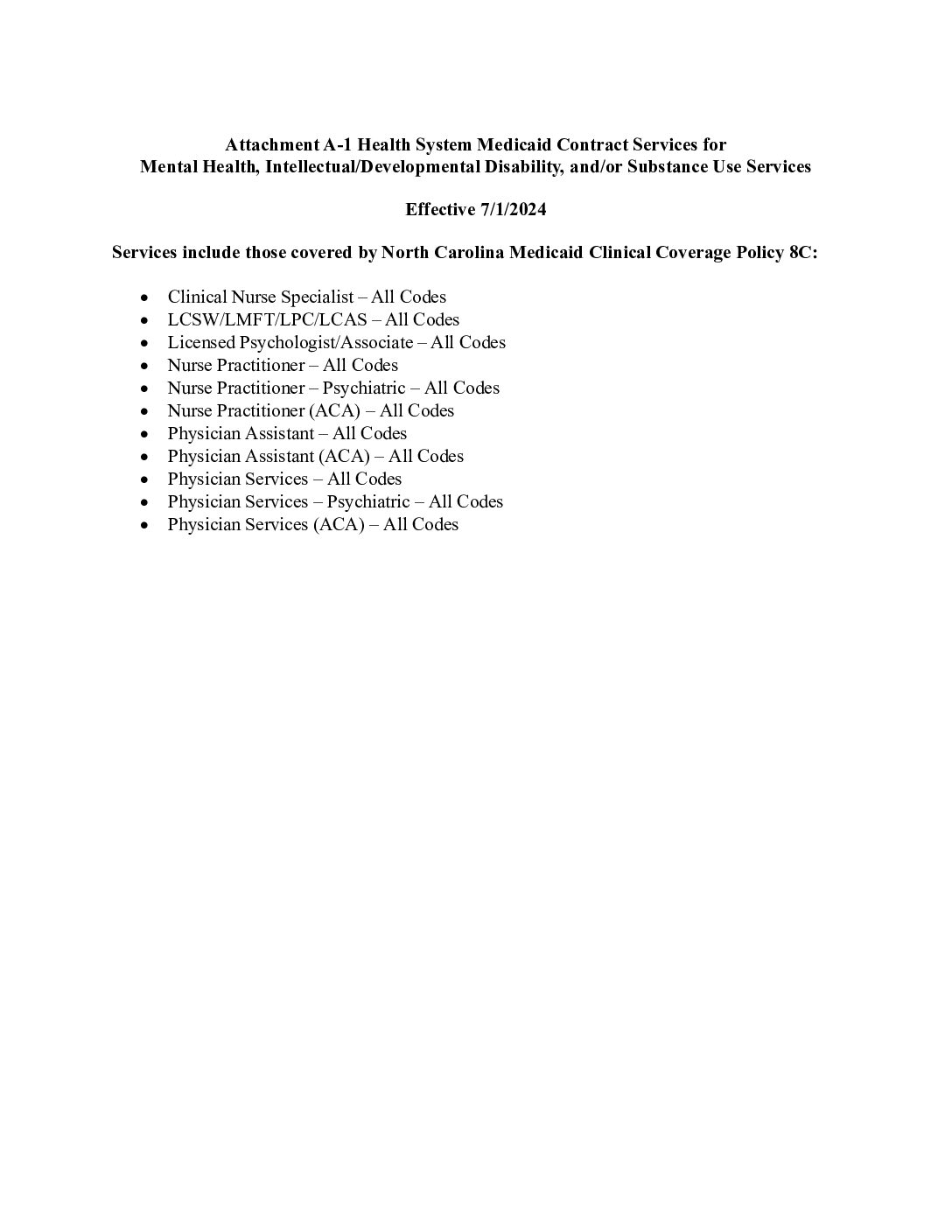 Important Update on Medicaid Rate Changes Effective October 1, 2025 ...