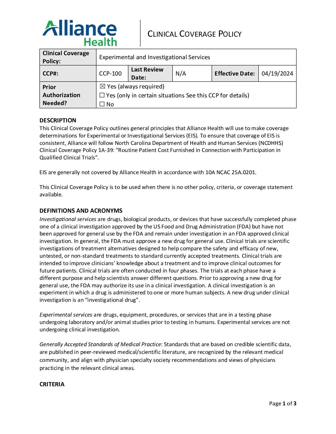 Medicaid: Substance Abuse Intensive Outpatient Program (SAIOP ...