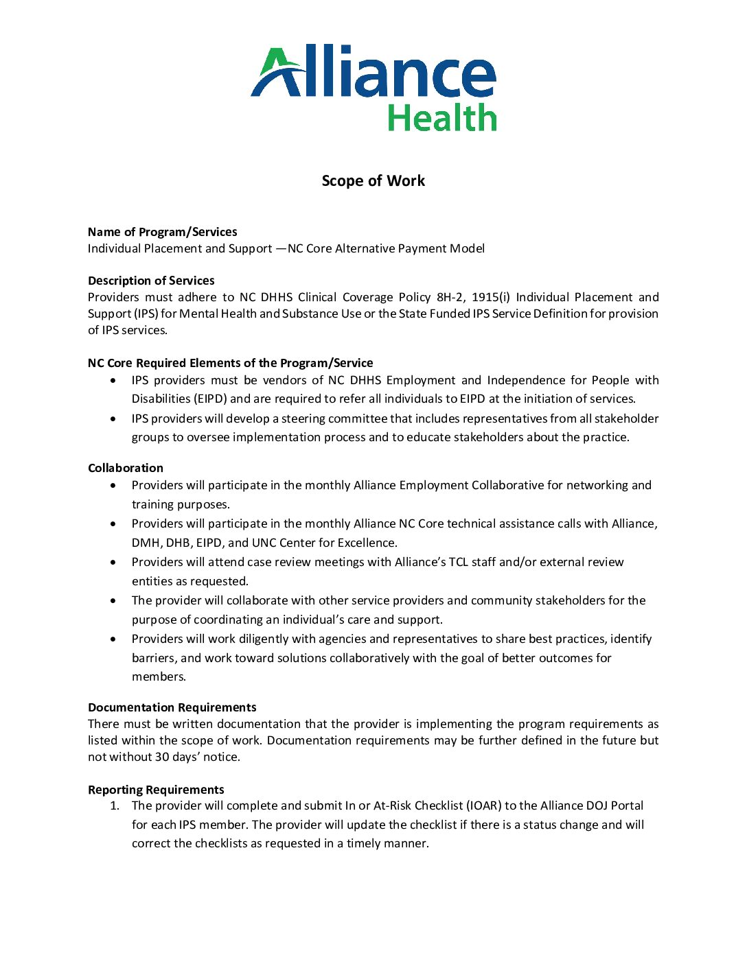 Non Medicaid: Substance Abuse Intensive Outpatient Program (SAIOP ...