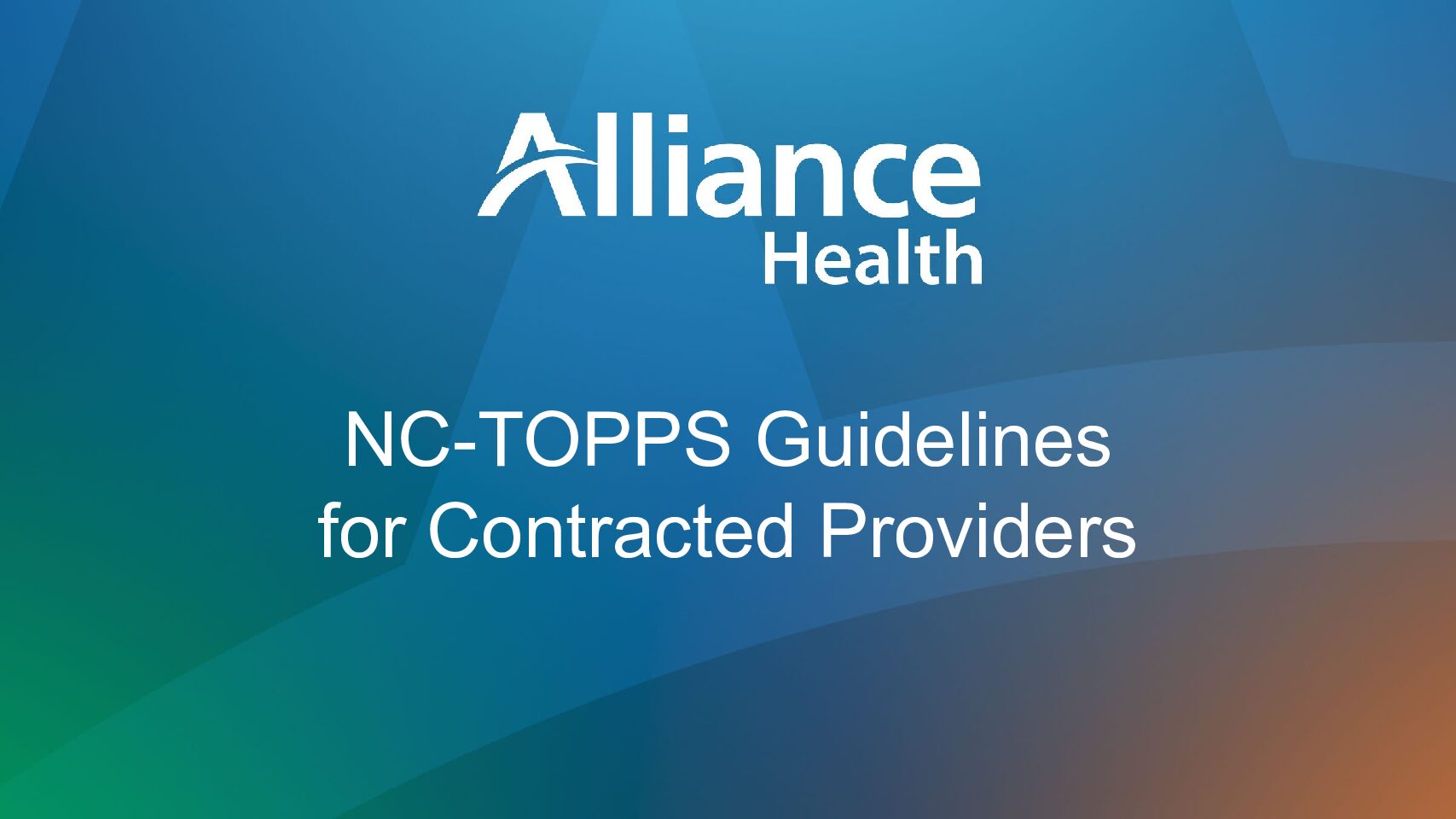 Document Library - Alliance Health