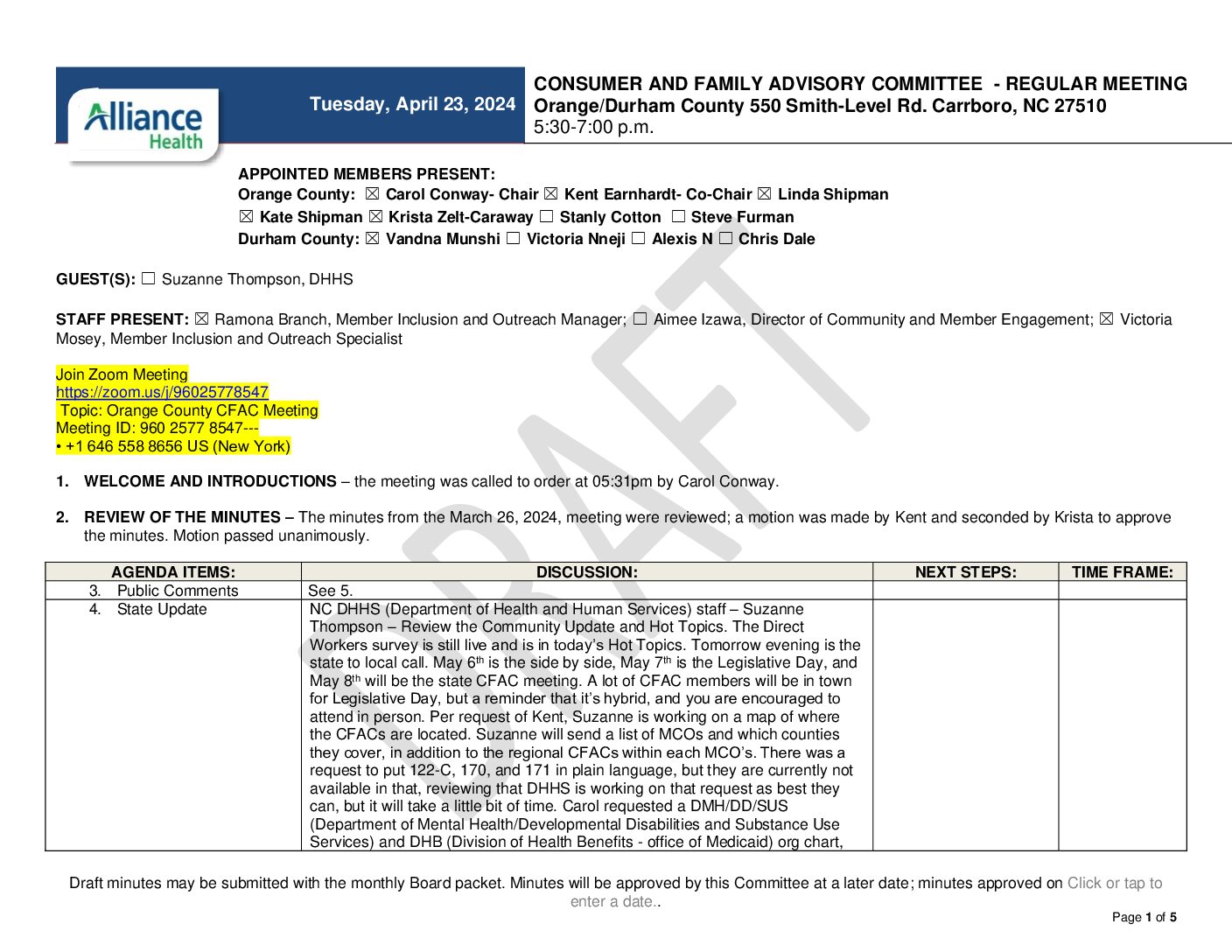 Provider Quick Reference Guide - Alliance Health