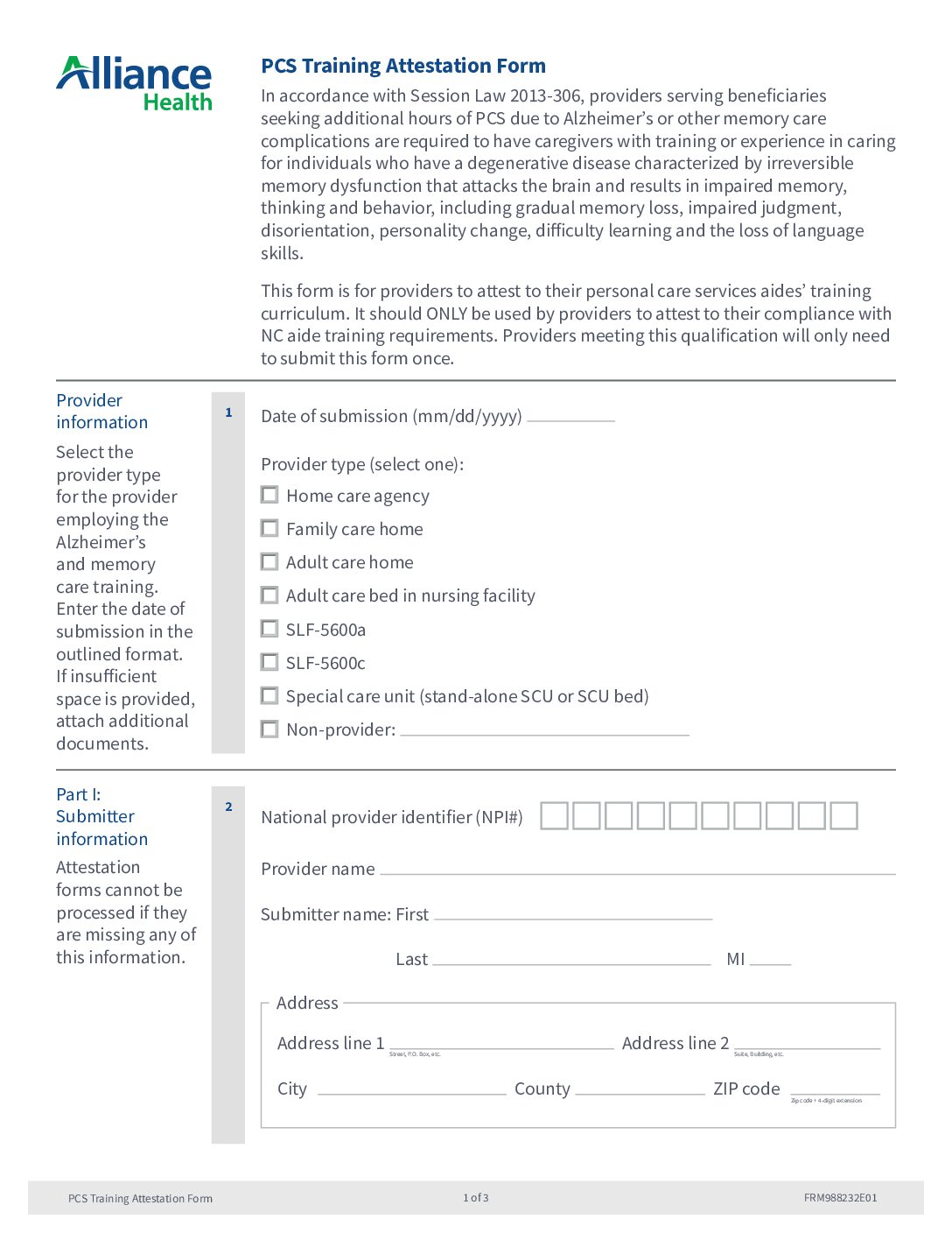 Revised Rate Schedules Posted - Alliance Health
