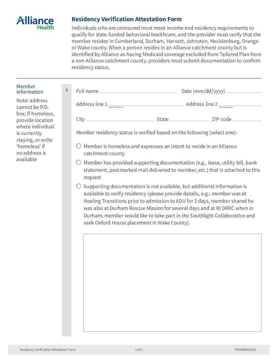 Provider Updates Archive - Alliance Health