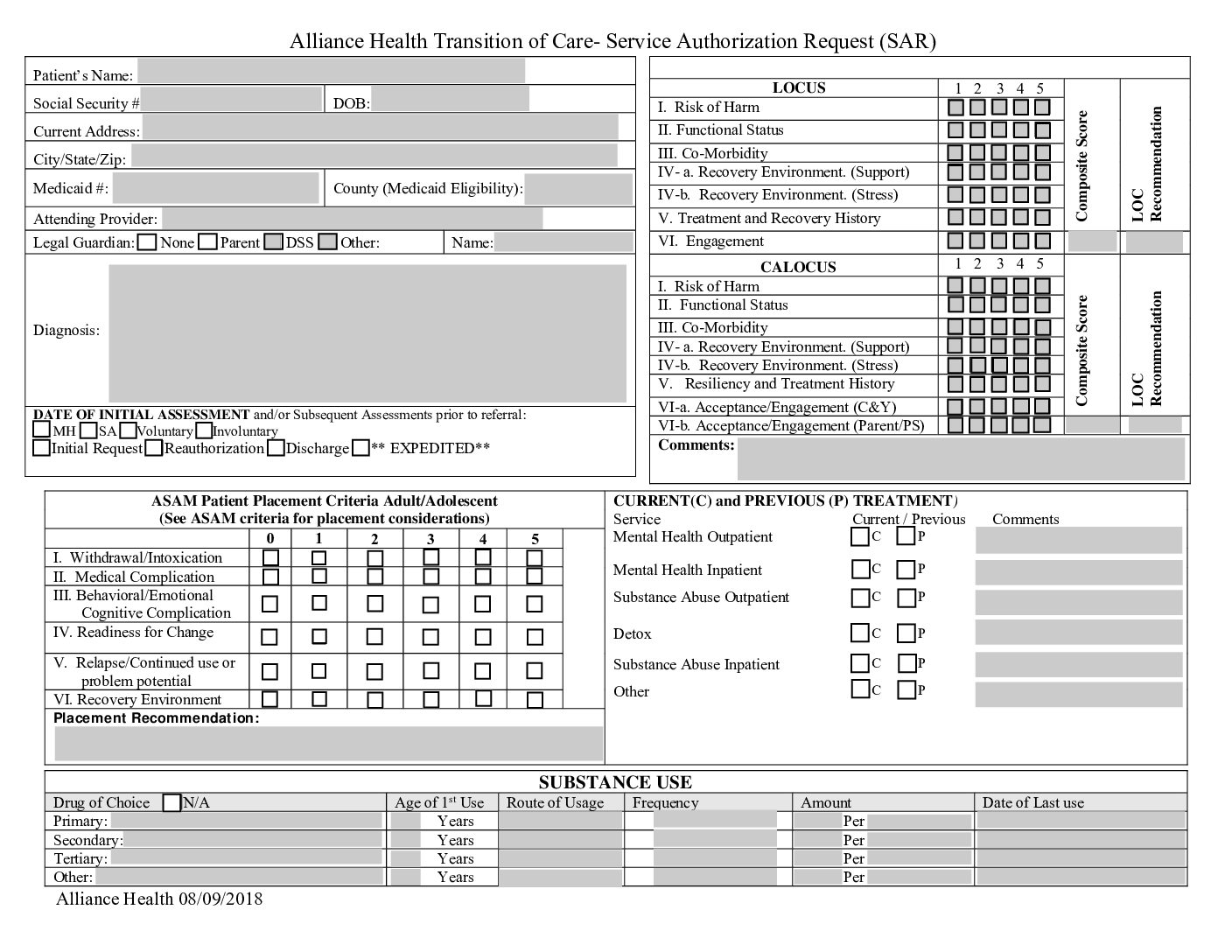 Document Library - Alliance Health