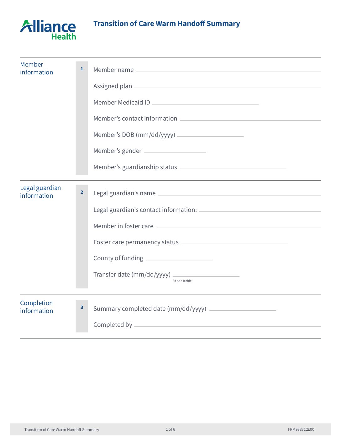 Auth - Alliance Health