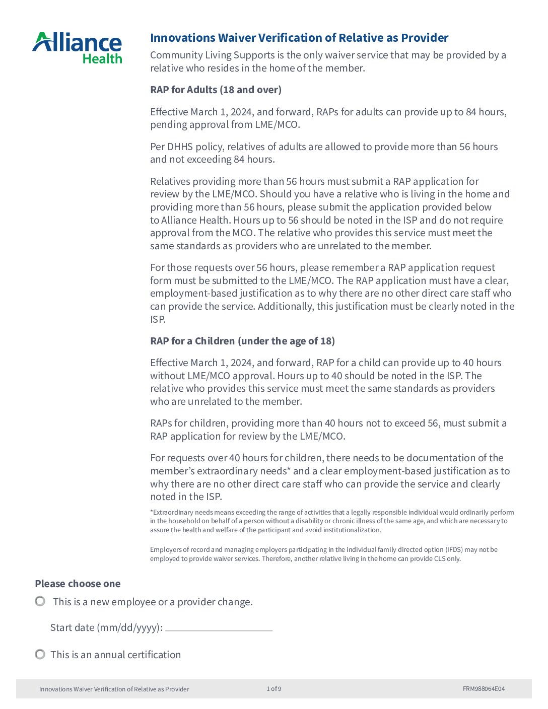 Evolent-NIA Provider Portal Job Aid - Alliance Health